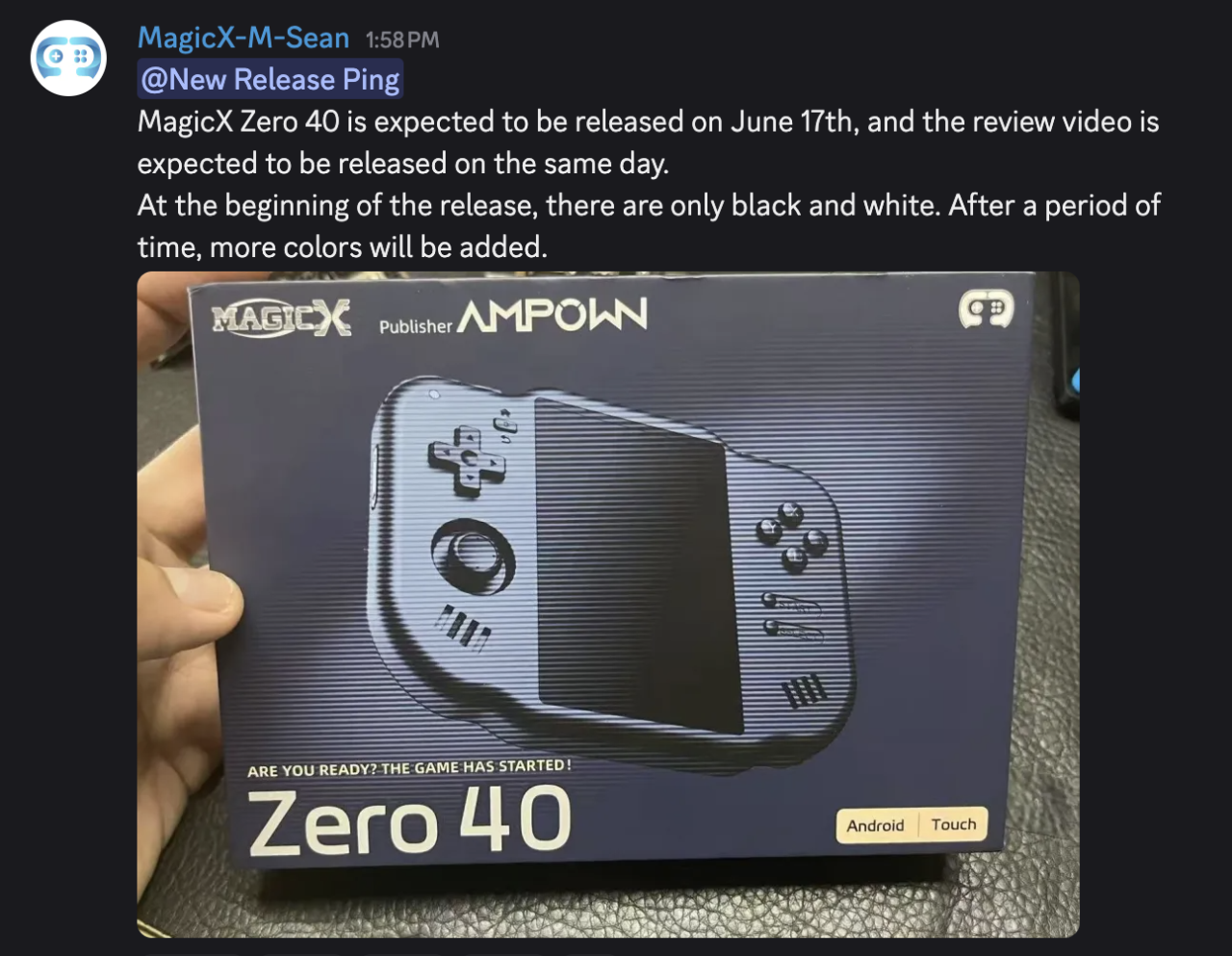 Zero 40 Drops June 17: MagicX’s Most Anticipated Handheld Yet - Retro Handhelds